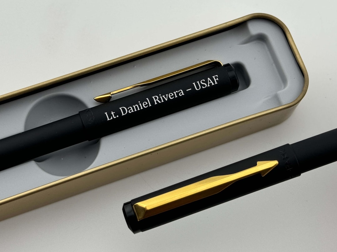 Custom Engraved Parker Vector Pen - Memorial Day Gift, Custom Pen for ...