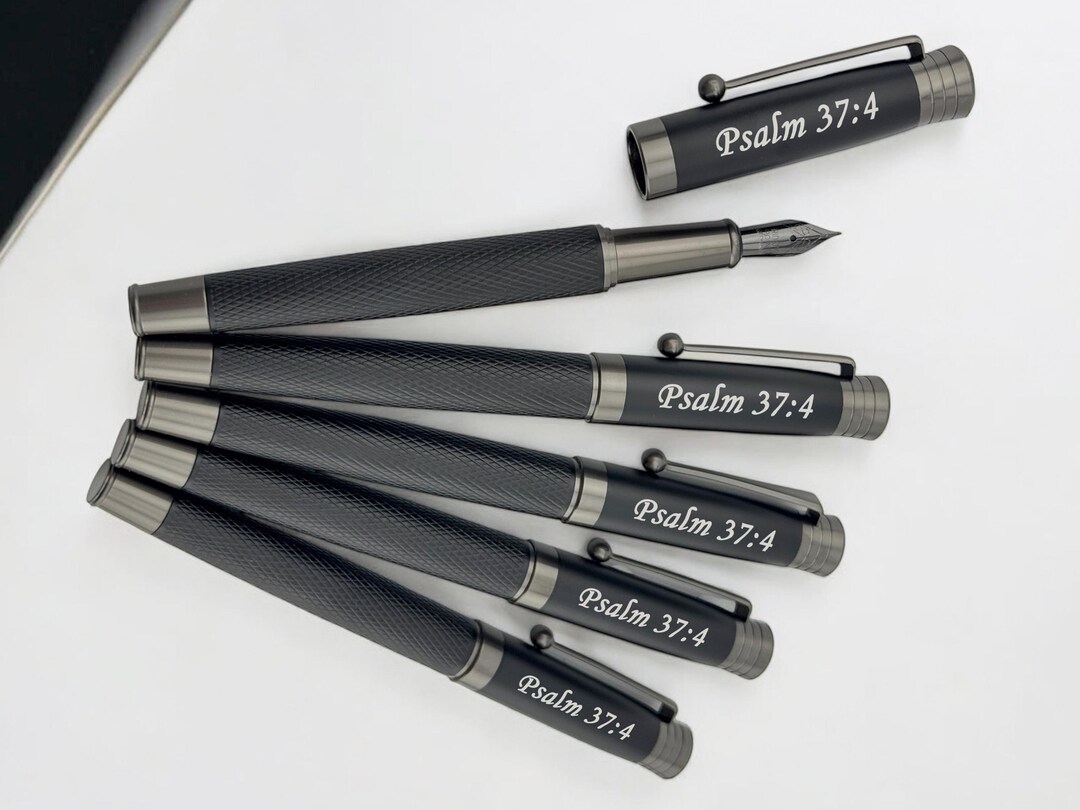 Engraved Fountain Pen - Christian Pens, Bible Verse Gift, Sunday School ...