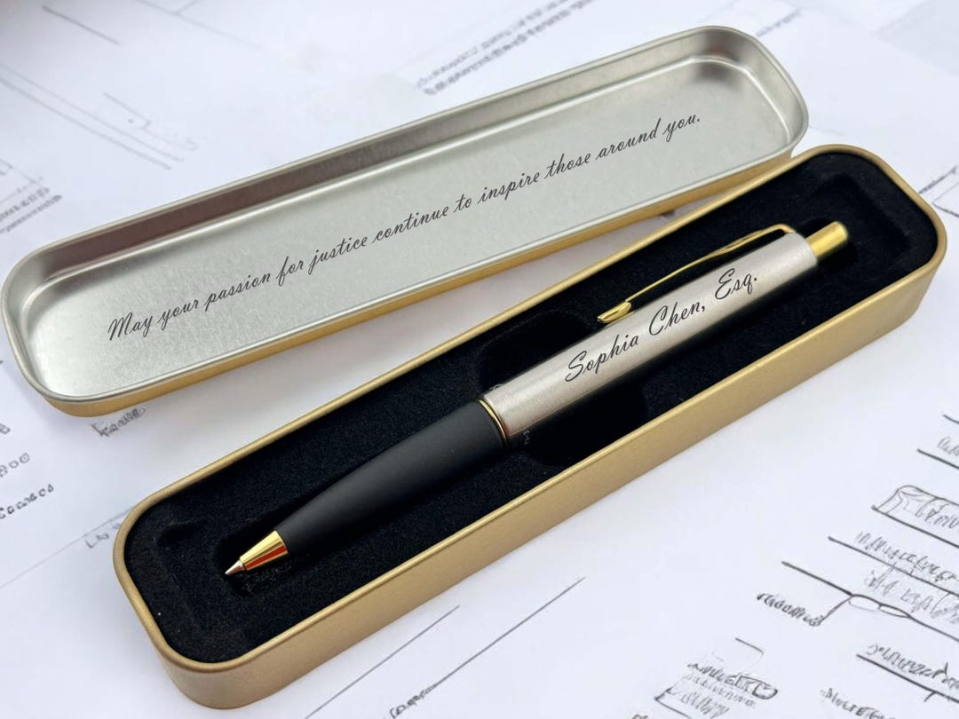 Personalized Parker Pen in Box, Custom Gift for Lawyer, Personalized ...