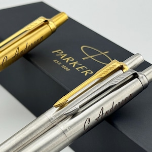 Engraved Luxury Parker Pen Set, Custom Fancy Pen, Luxury Pens for ...