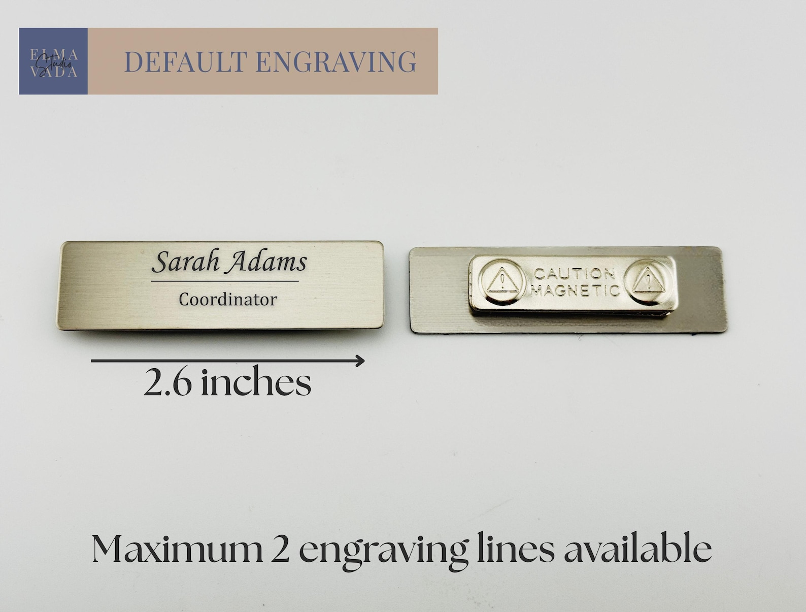 Custom Engraved Magnetic Name Badge, Personalized Name Tag, Nurse Name ...