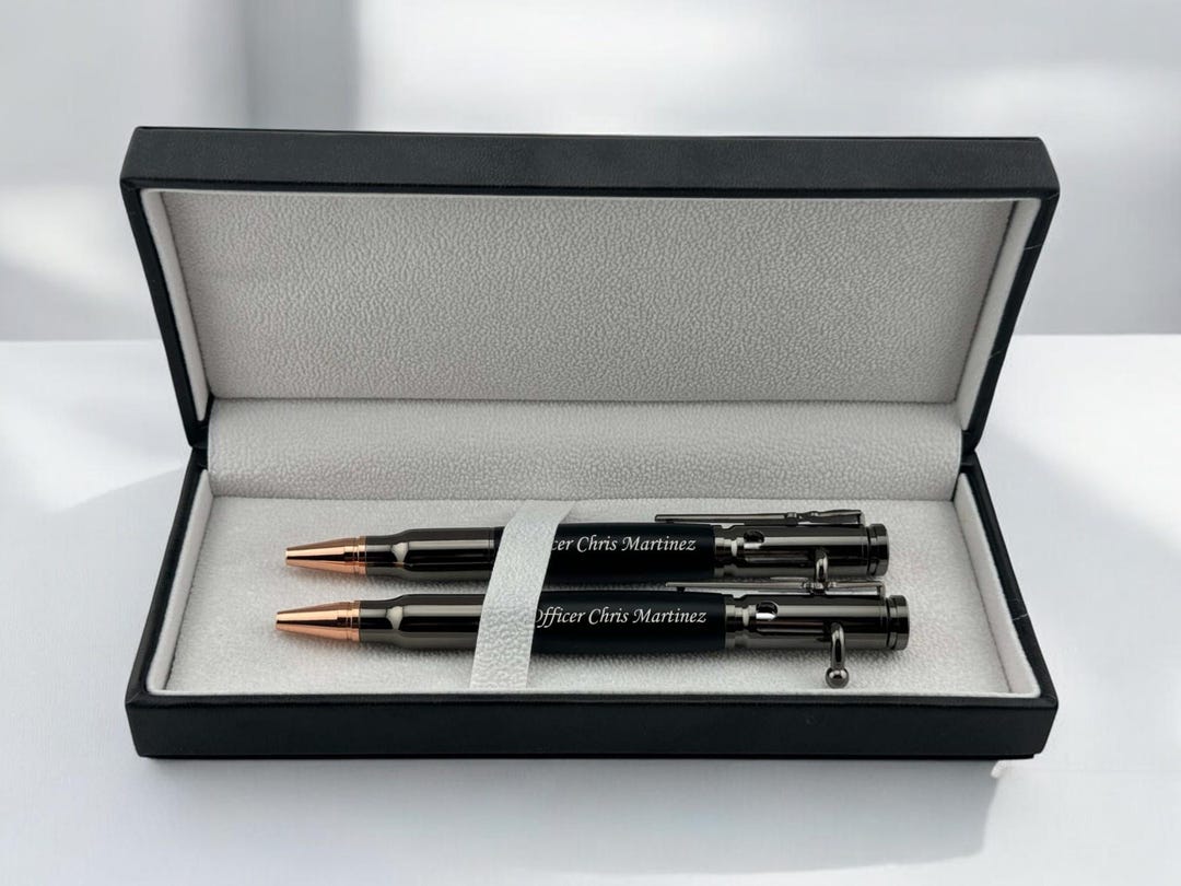 Custom Engraved Bullet Pens, Police Academy Graduation Gift, Police ...