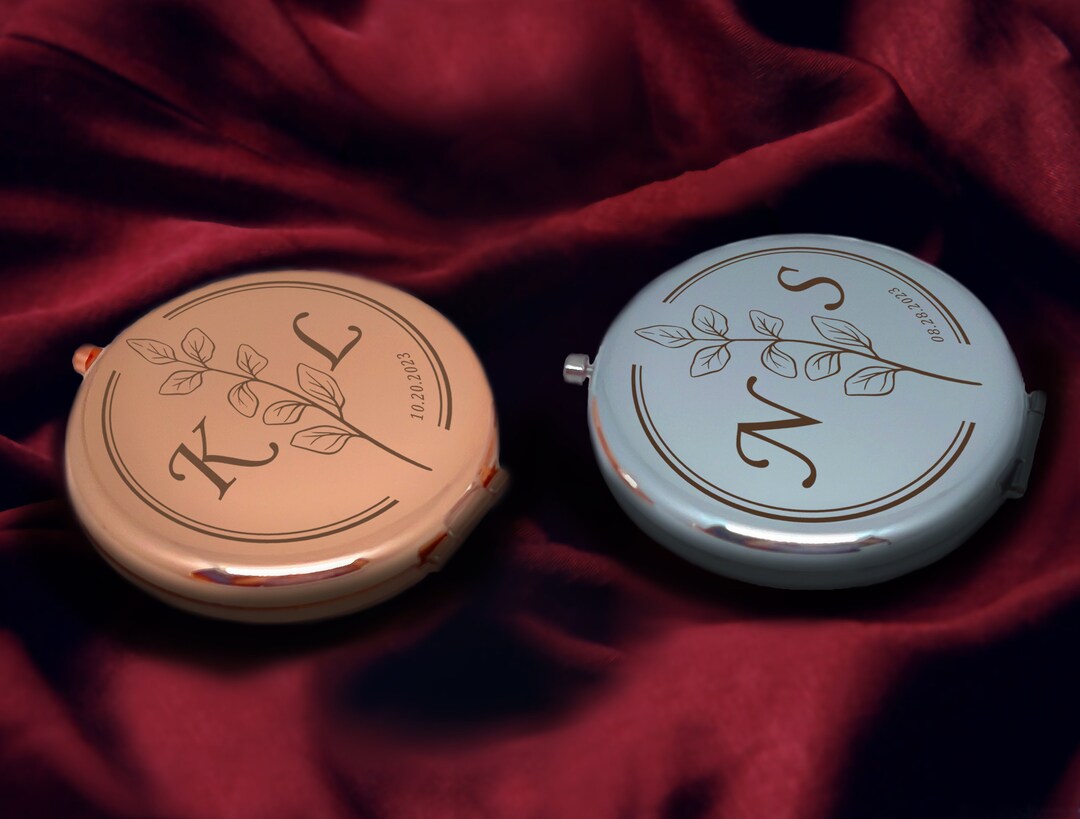 Personalized Pocket Mirror Custom Compact Mirror Wedding - Etsy