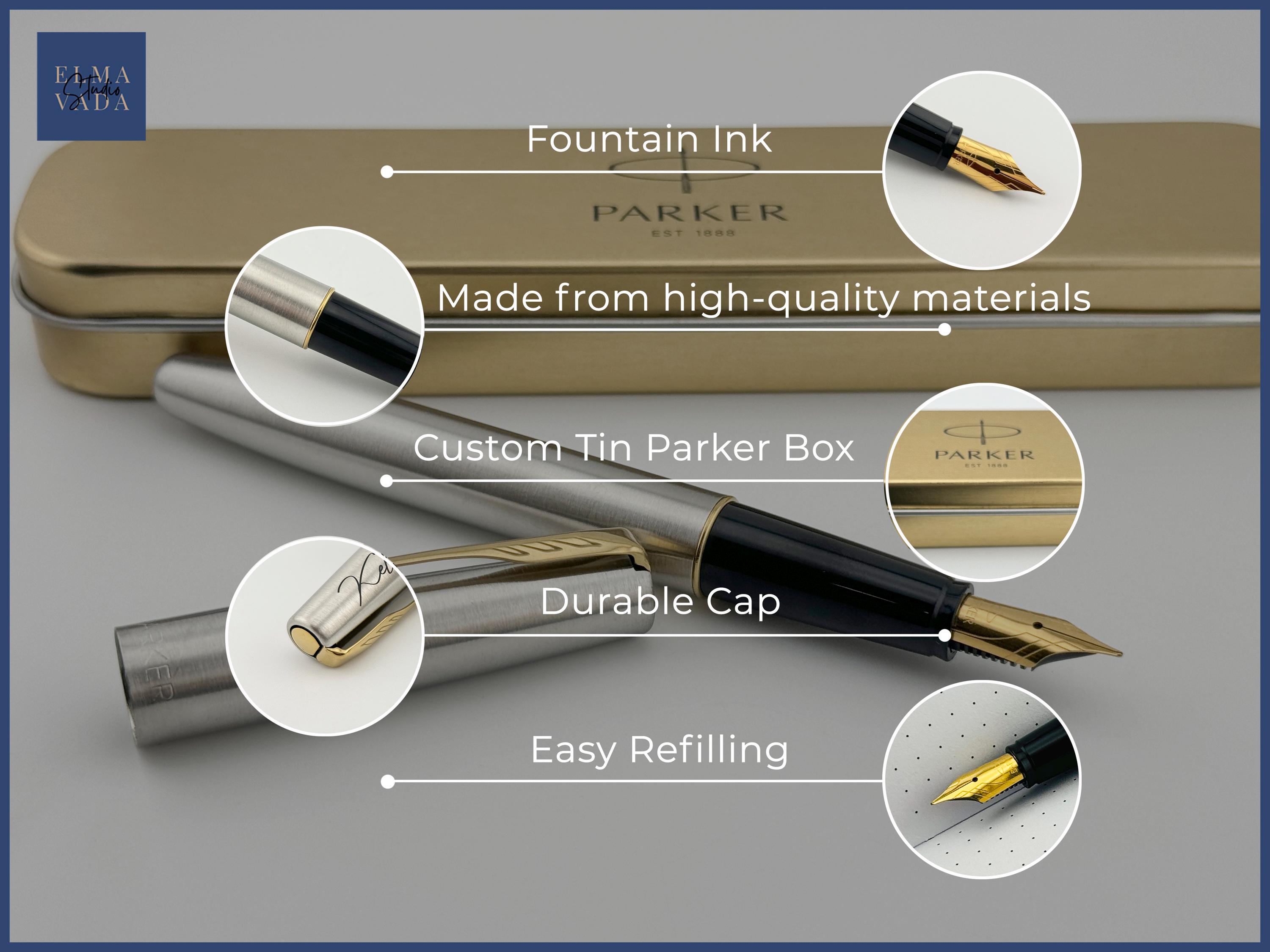 Custom Engraved Parker Fountain Pen, Gift for Esquire, Lawyer ...