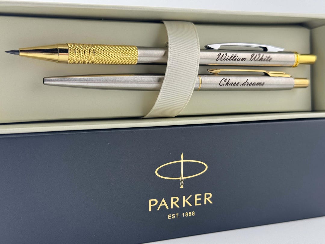 Personalized Parker Pen and Mechanic Pencil Set, Personalized Corporate ...
