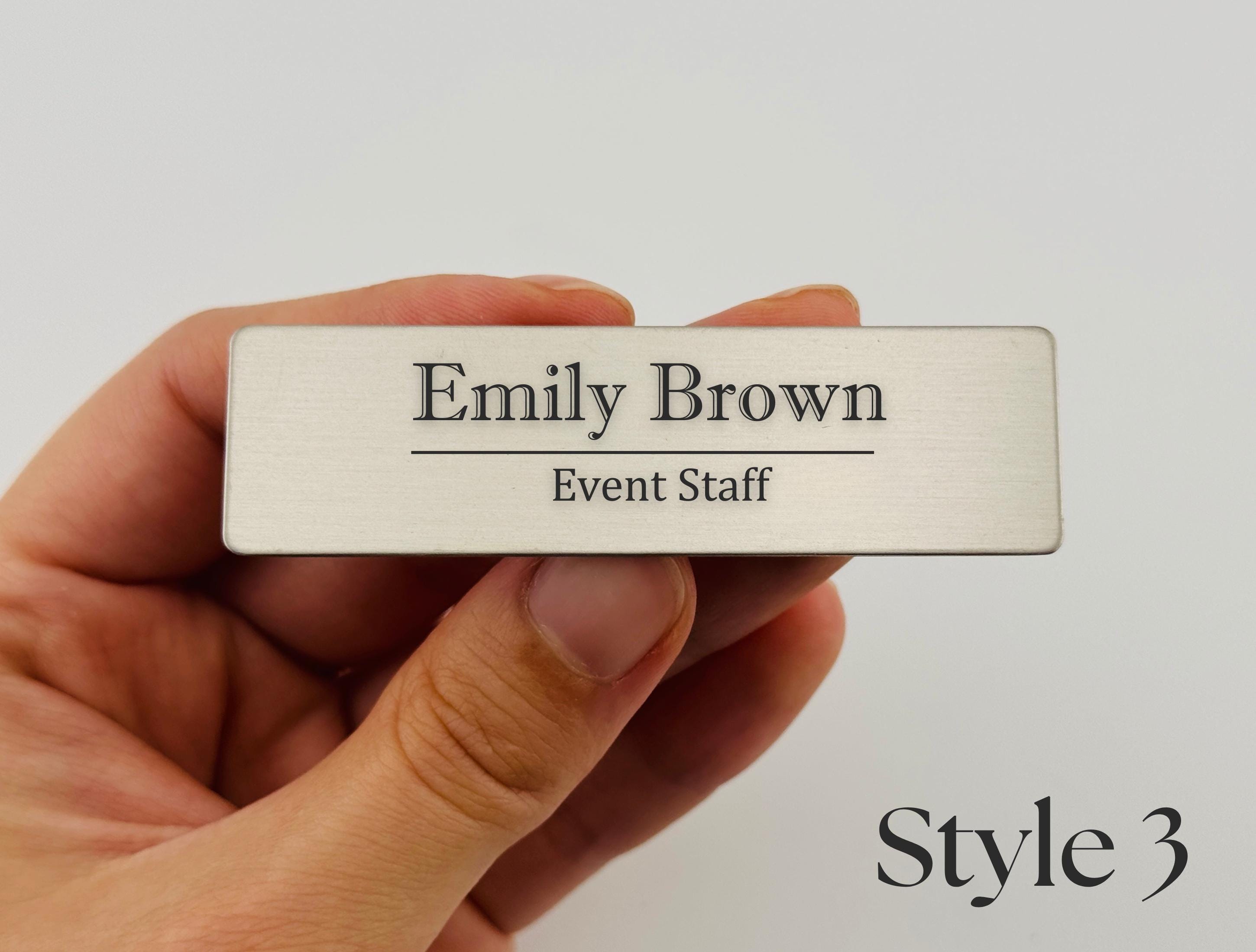 Custom Engraved Magnetic Name Badge, Personalized Name Tag, Nurse Name ...