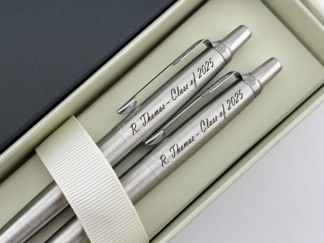Engraved Parker Pens Set, Phd Graduation Gift, University Graduation ...