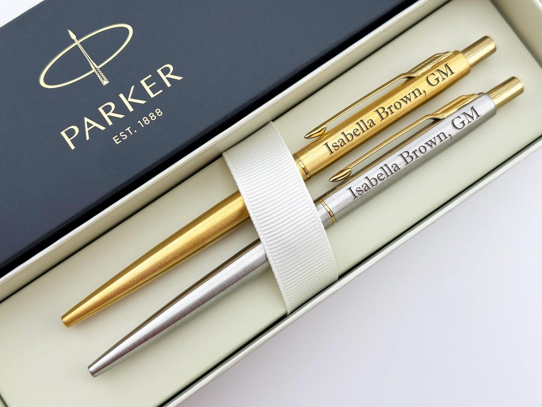 Custom Engraved PARKER Classic Pen Set, Office Gifts, Job Promotion ...