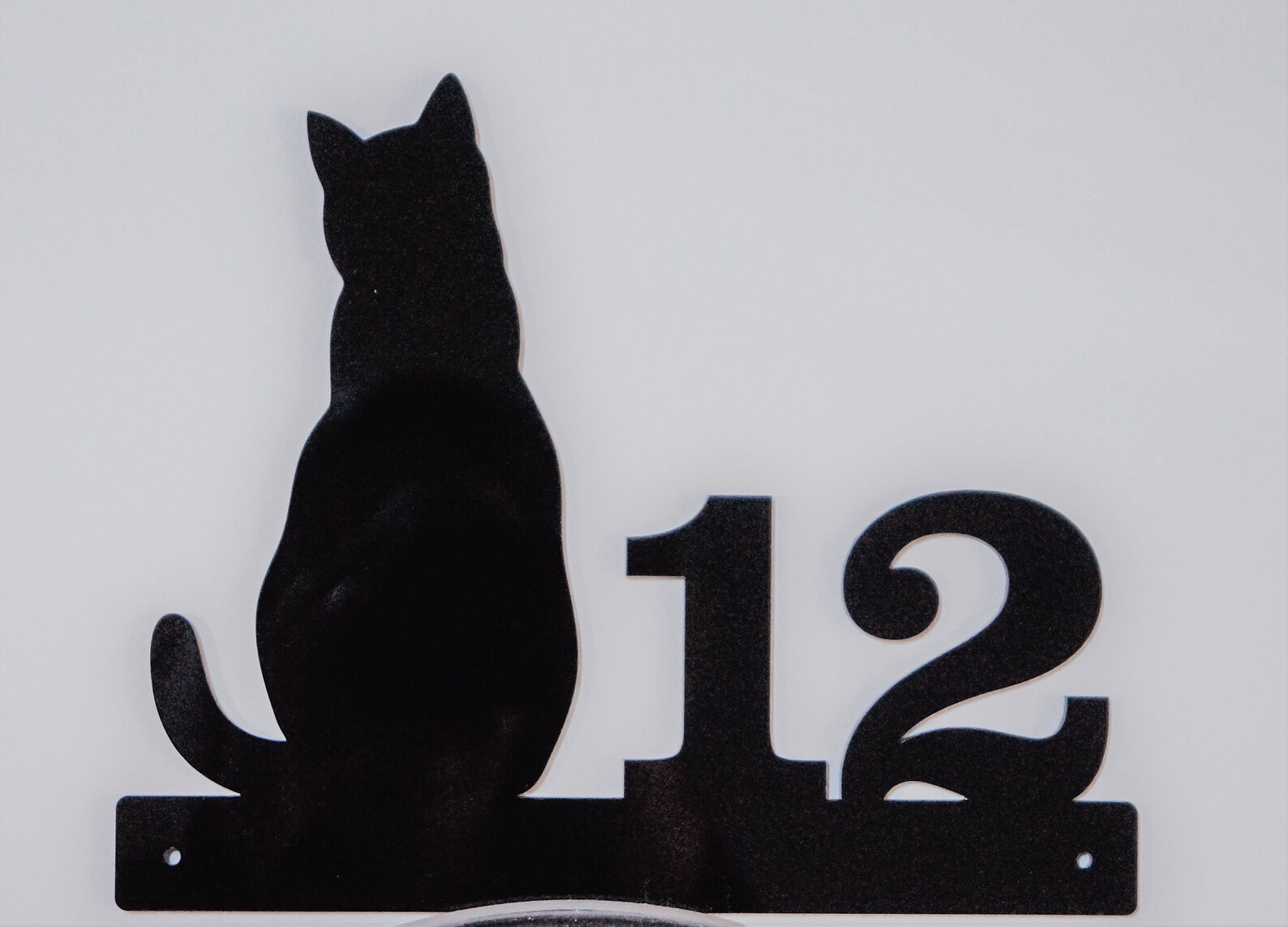 Signo de número de casa personalizado Signo de gato Signo - Etsy México