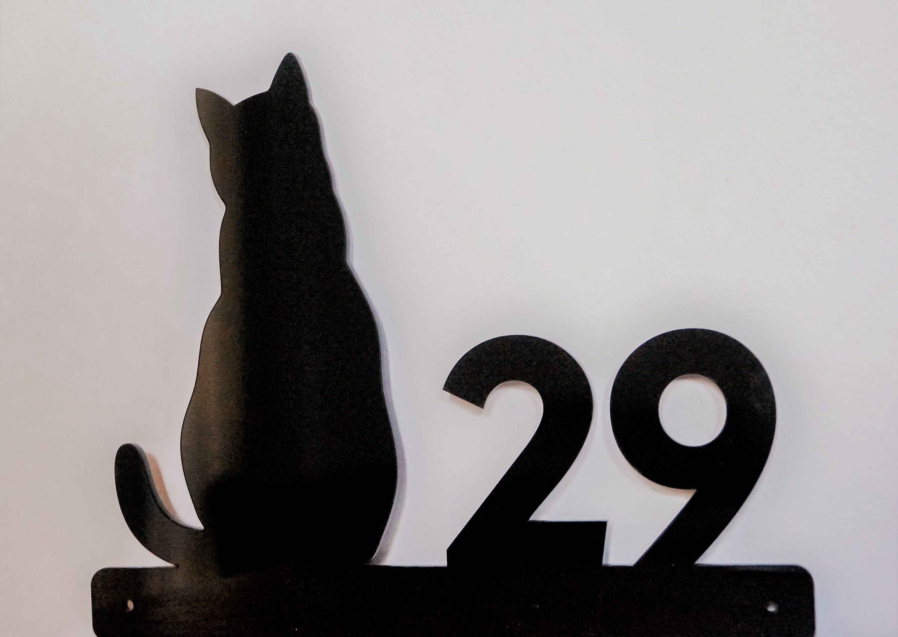 Customised House Number Sign Cat Sign Cat Sign for House - Etsy