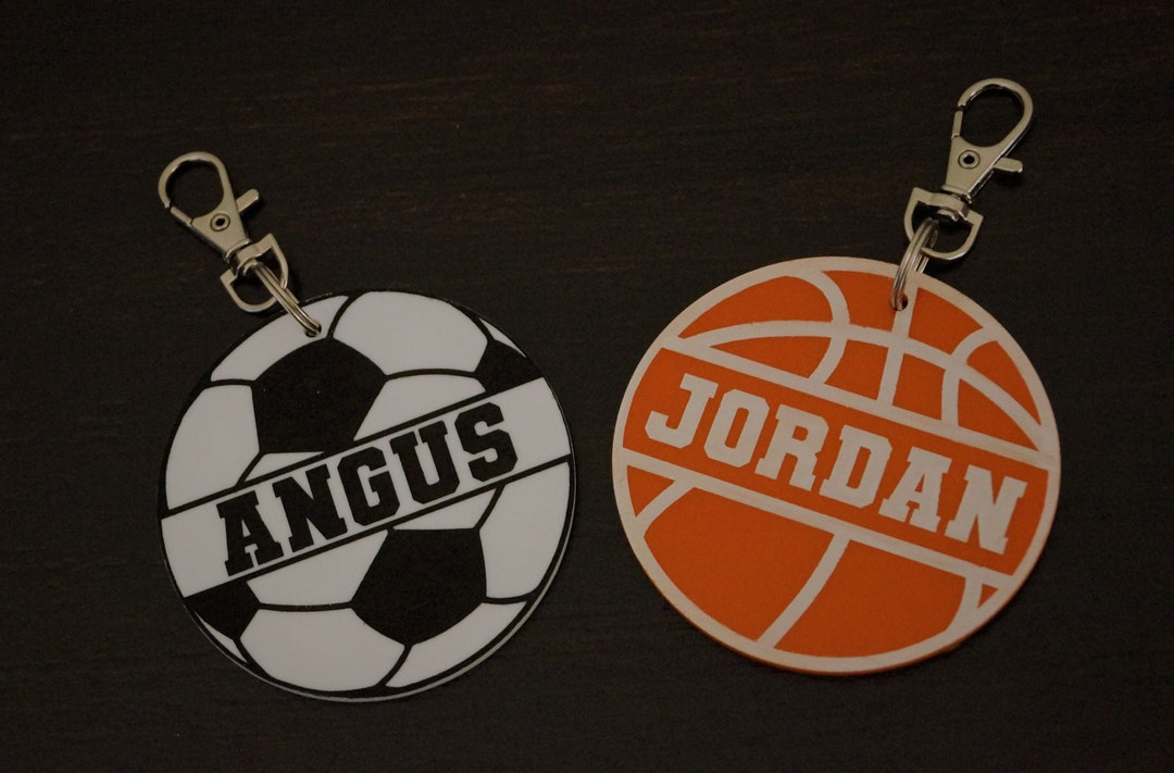Personalised acrylic keyring basketball key ring basketball keyring ...