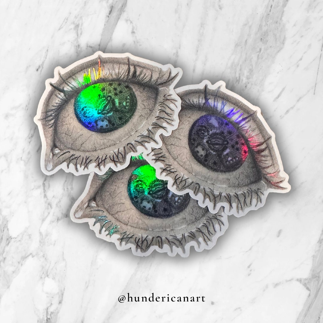 Planetary Eye Sticker - Etsy