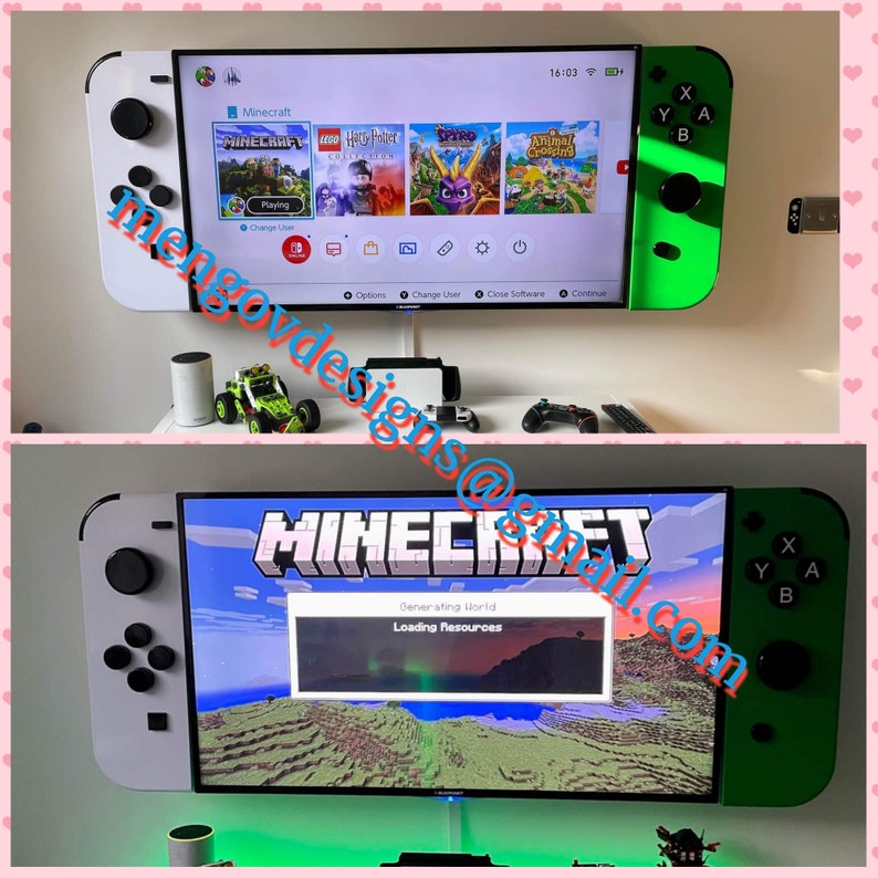 Nintendo Switch Style Tv Cabinets Wall Mounted or Free - Etsy UK