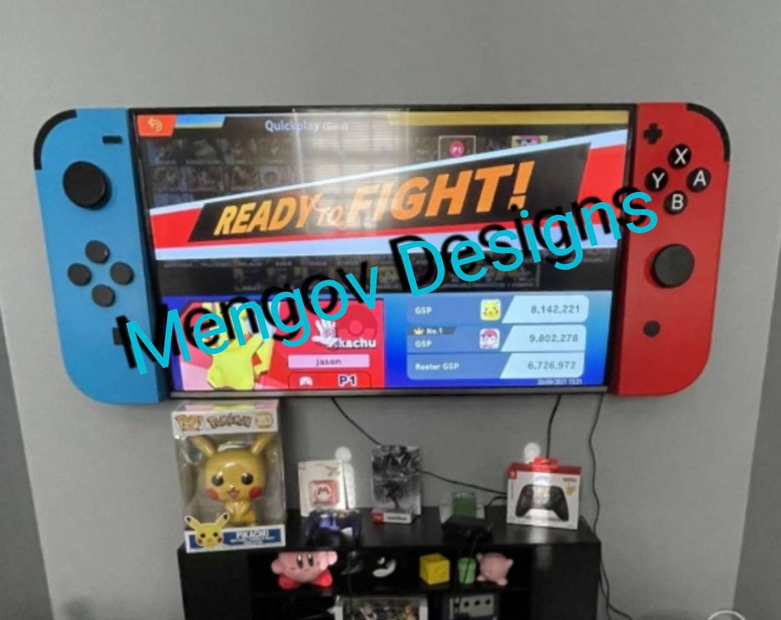 Nintendo Switch Style Tv Cabinets Wall Mounted or Free - Etsy UK