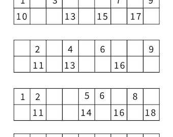 Fill in the Missing Numbers 100 Chart Digital Printable - Etsy