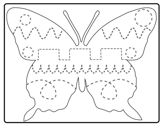 Butterfly Tracing Sheets - Etsy