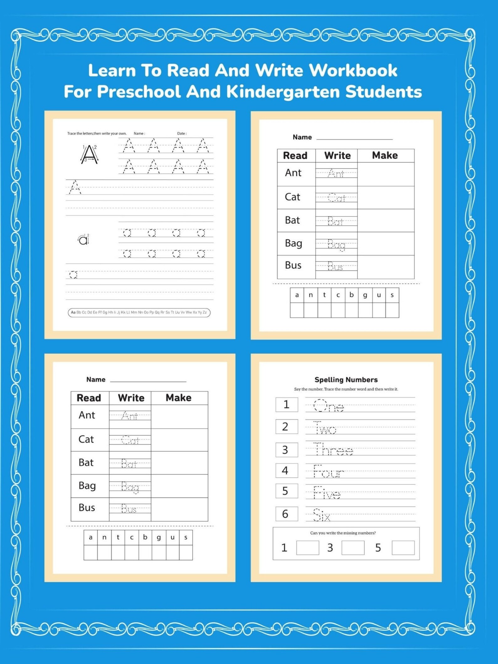 Alphabet Handwriting Practice Book - Etsy