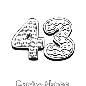 Numbers 1-50 Coloring Book Pre-k & Kindergarten - Etsy