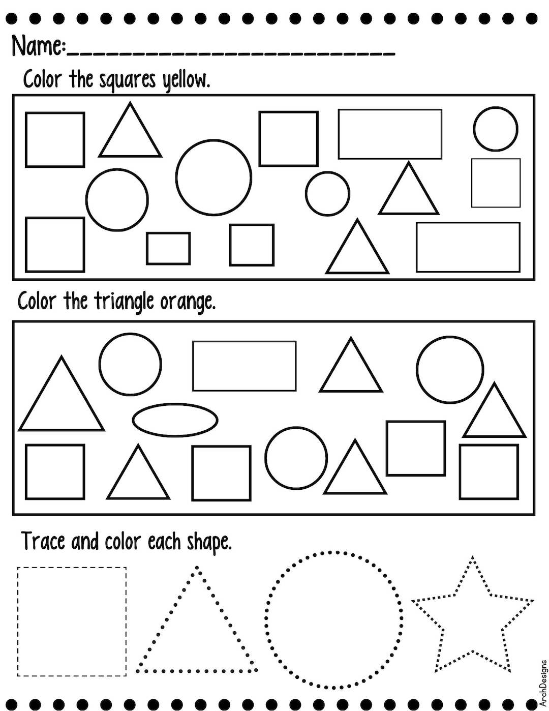 I Can Identify Shapes - Etsy
