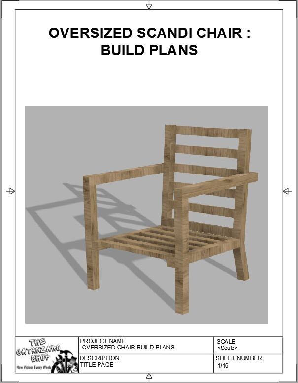 Oversized Chair - Digital Build Plans - Etsy