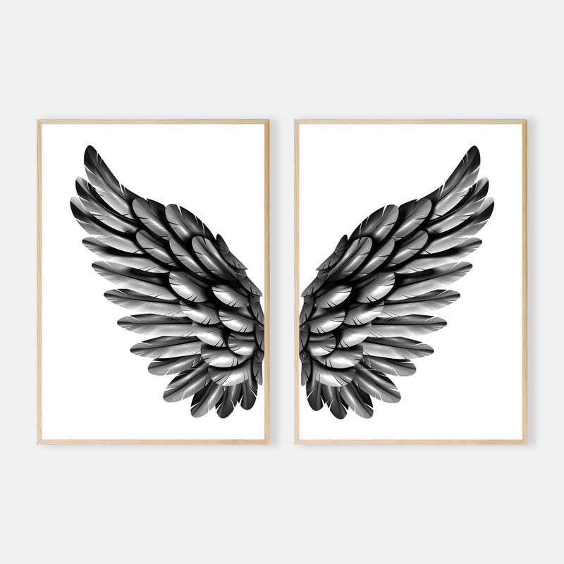 Angel Wings Print - Etsy
