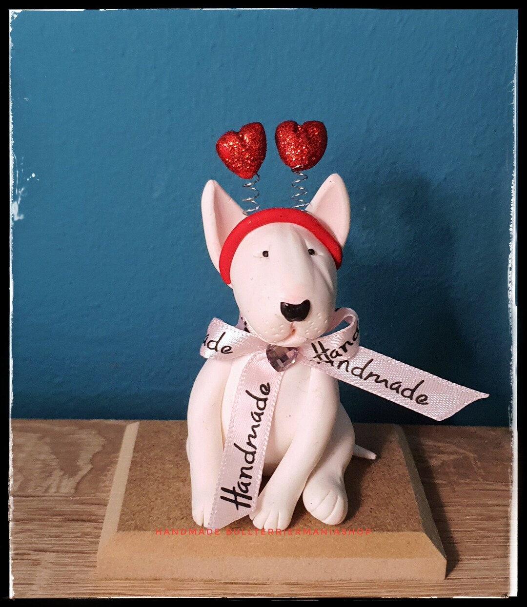 Saint Valentine English Bull Terrier Ornament Love Bullterrier Statue ...
