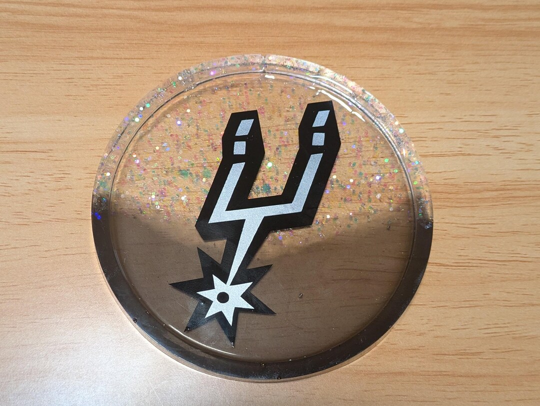 San Antonio Spurs Basketball Custom Resin Coaster Set - Etsy