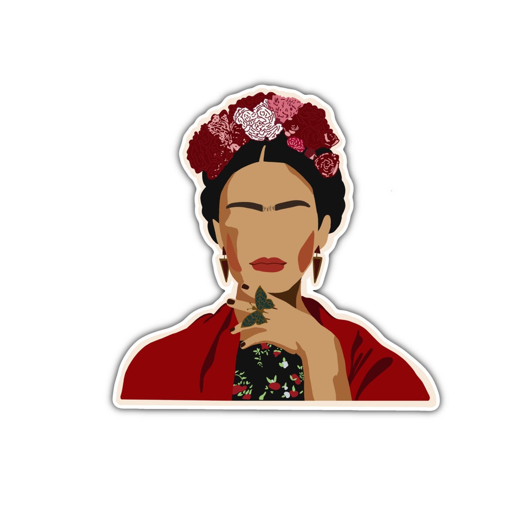 Frida Kahlo Sticker Frida Kahlo Vinyl Sticker Latina Empowerment ...