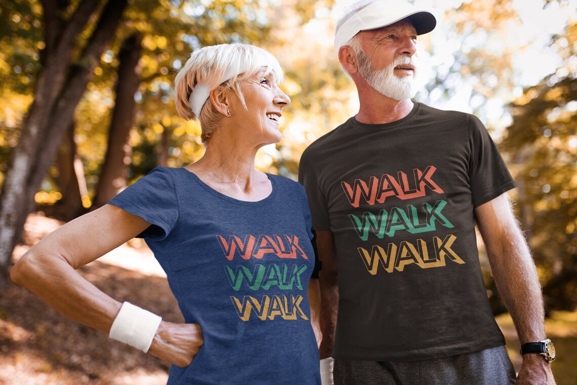 Walk Walk Walk T Shirt. Walking is the Best Exercise for Any - Etsy