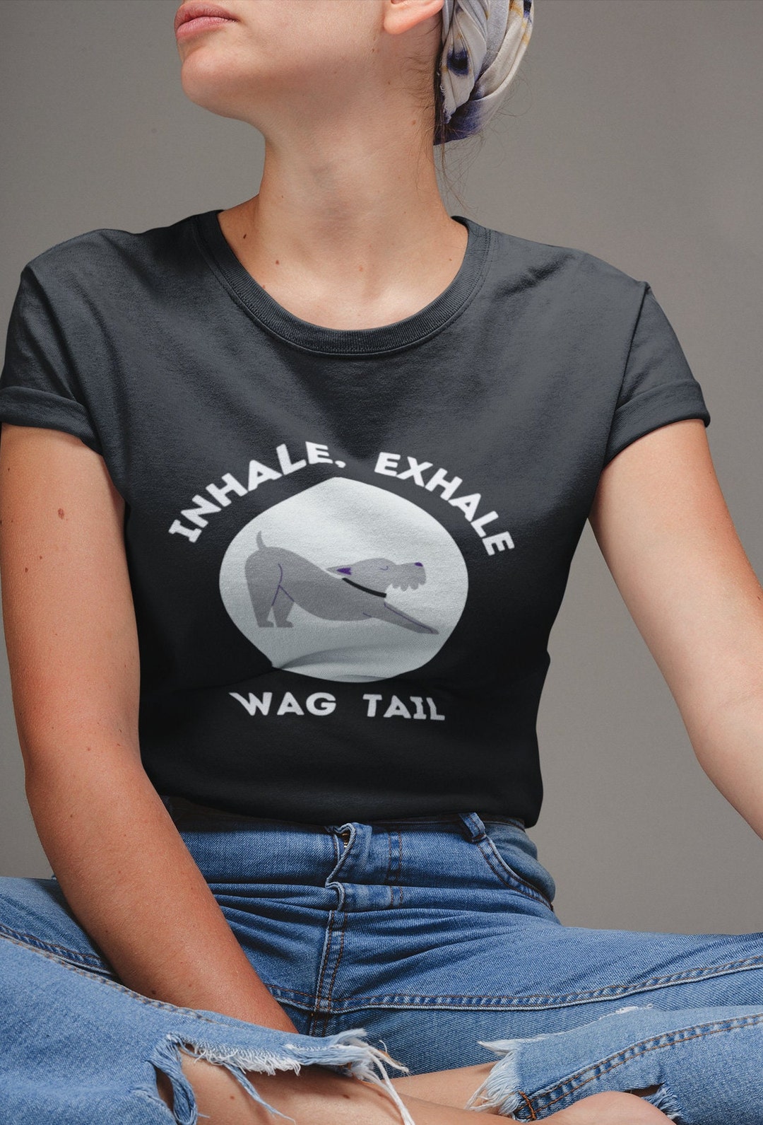 Inhale, Exhale, Wag Tail, Dog Yoga is Good for You and Your Dog. Doga ...