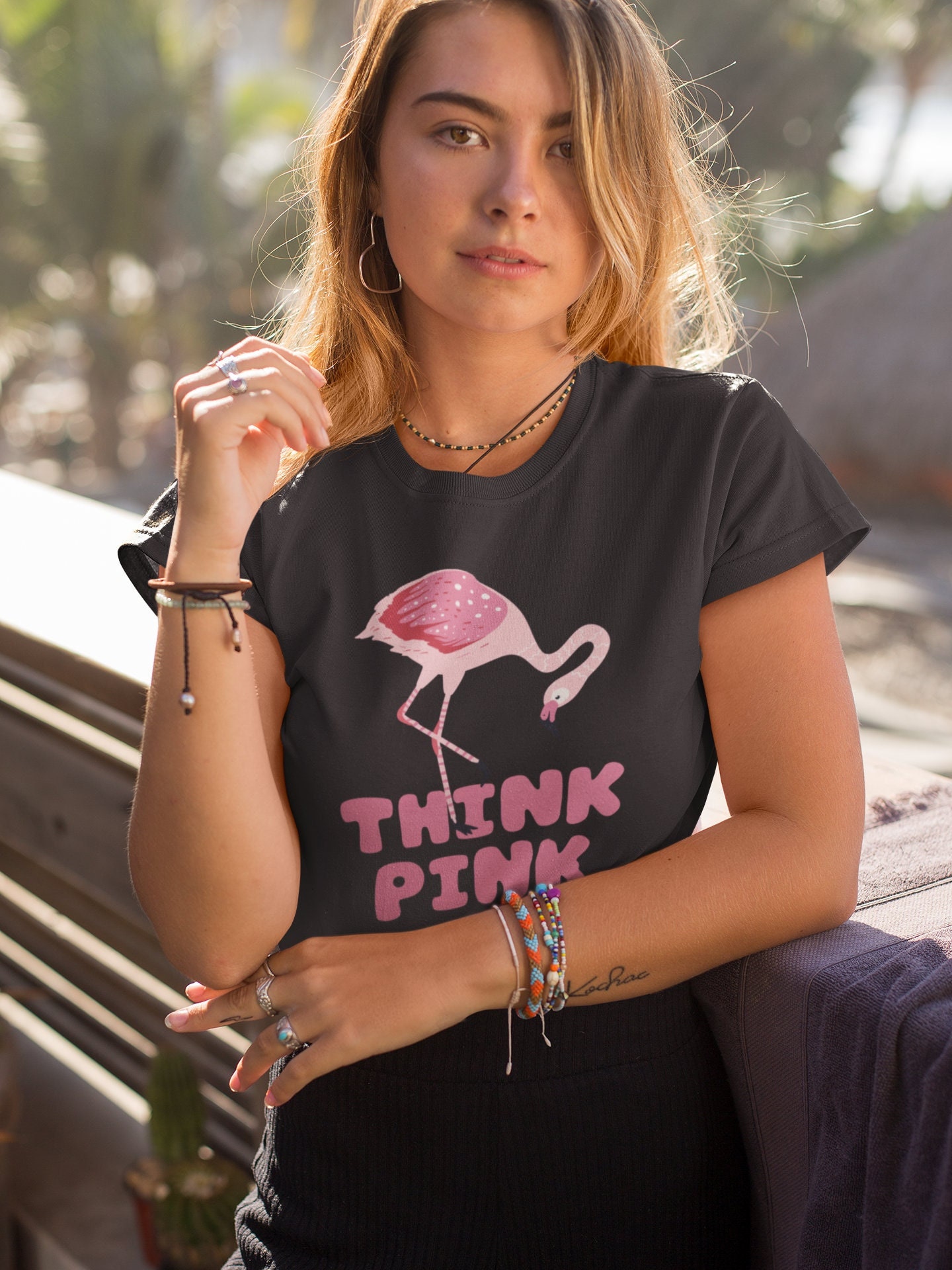 Think Pink, the Summer Shirt You Need, Flamingo Lover Tee - Etsy