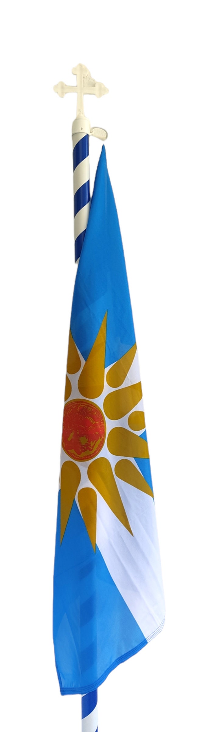 Greek Army War Flag Polyester Large With Print Gold Vergina - Etsy