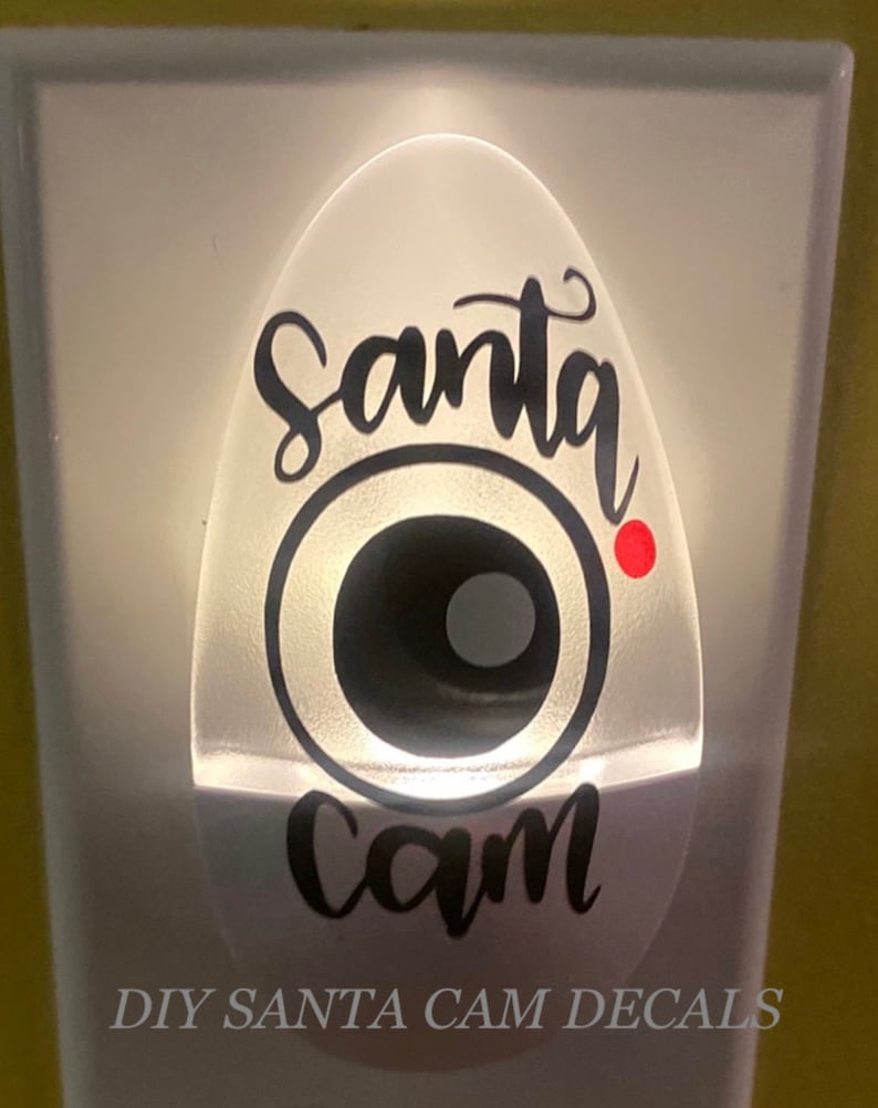 Vinyl Decal: Sheet of 6 Santa Cam Kit - With Lens and Light D.I.Y Vinyl ...