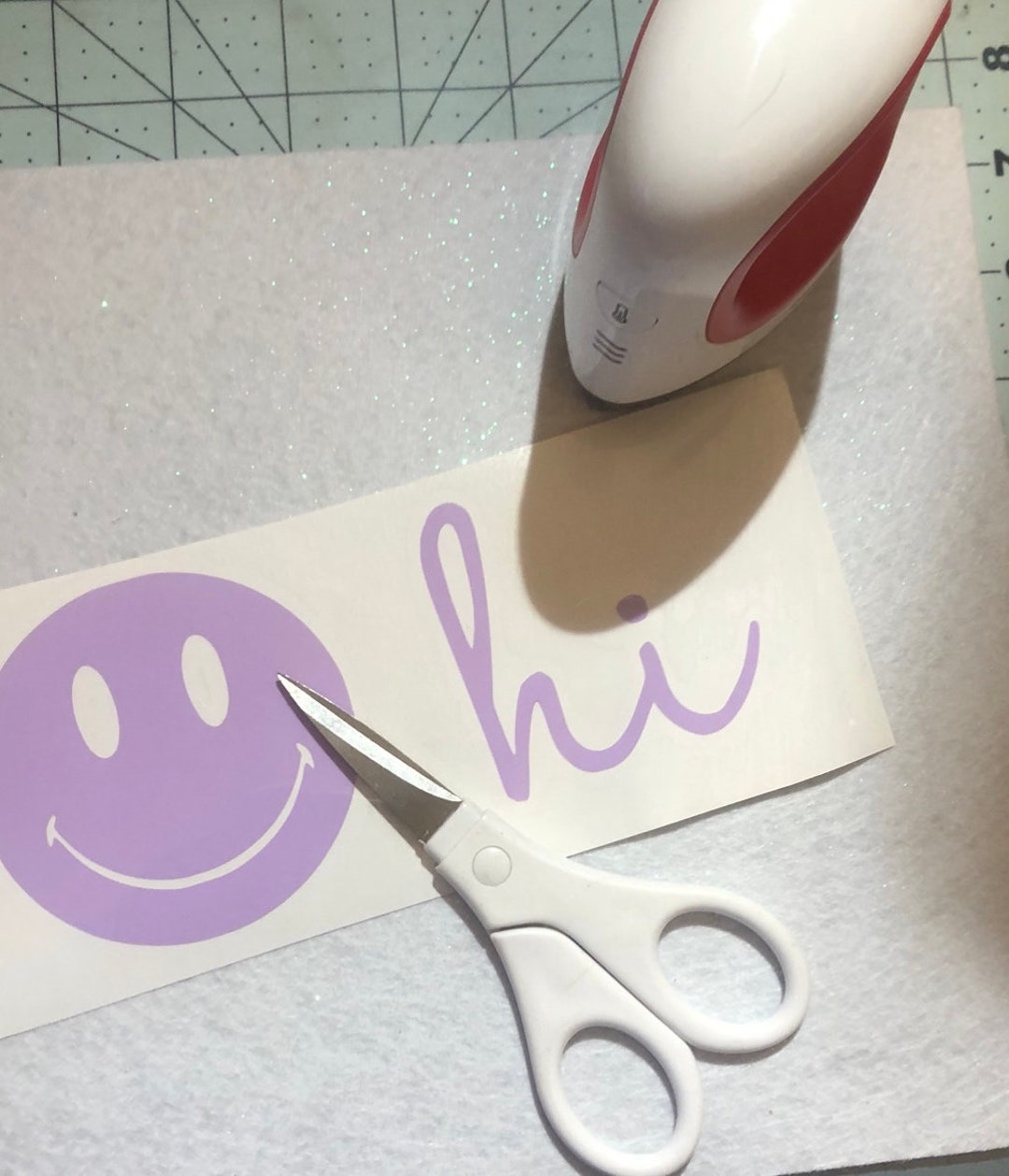 Iron on / HTV: Hi Smiley Face Iron-on Decal / T-shirt - Etsy