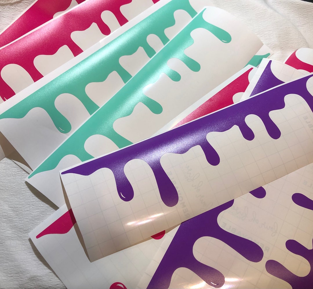 Vinyl Decal: Drips / Slime / Dripping Design / Blood / Creative DIY Border / Vinyl Decals 11.50 ...