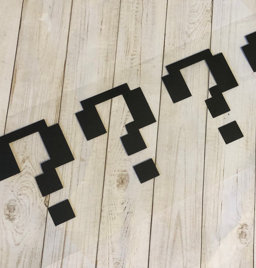 Vinyl Decal: Set of 6 Question Mark Vinyl Decal / D.I.Y Project/ Party ...