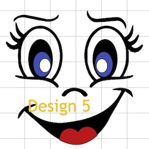 Vinyl Decal: Cartoon Flower Pot / Clay Pot Face (many Designs ...