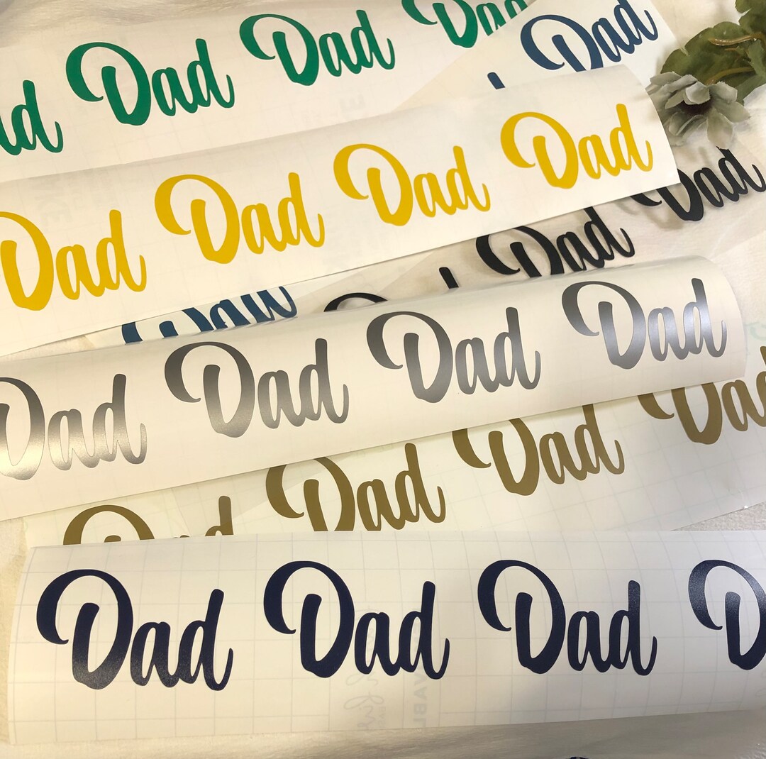 Vinyl Decal: Set of 4 Dad D.I.Y Vinyl Decals (2.50" Wide) /gift DIY ...