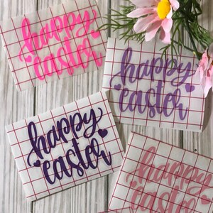 Vinyl Decal: Happy Easter Vinyl Decals / D.I.Y Project (1 Decal ...
