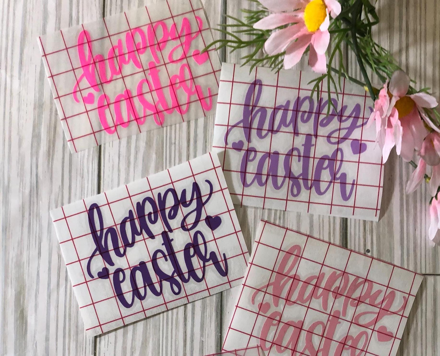 Vinyl Decal: Happy Easter Vinyl Decals / D.I.Y Project (1 Decal ...