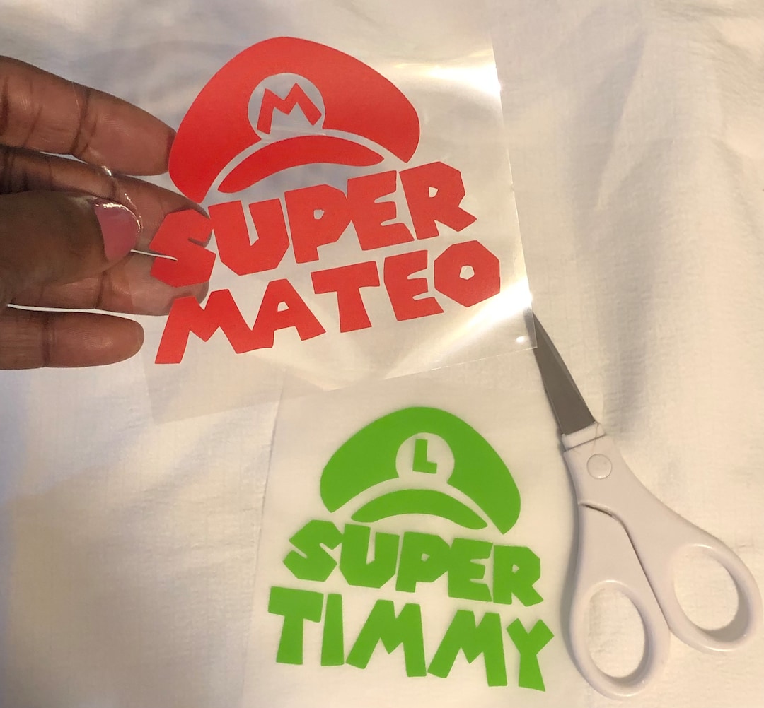 Vinyl Decal: Custom Super Bros Inspired Birthday Vinyl Decals / D.I.Y ...