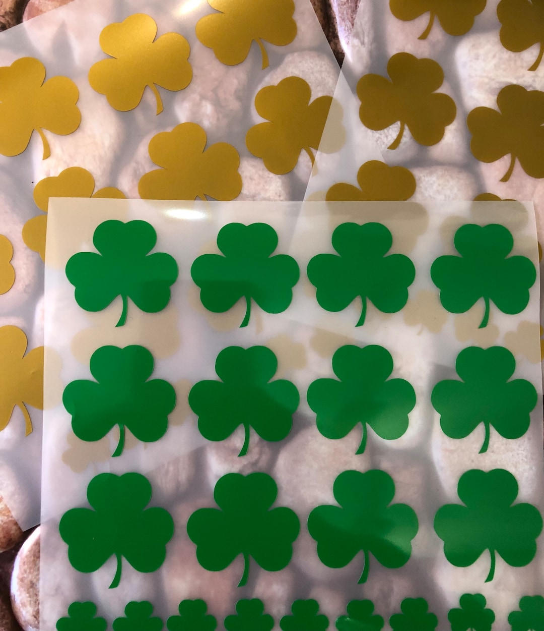 Vinyl Decal: Sheet of 20 Clover / St Patrick's Day Vinyl Decals / D.I.Y ...