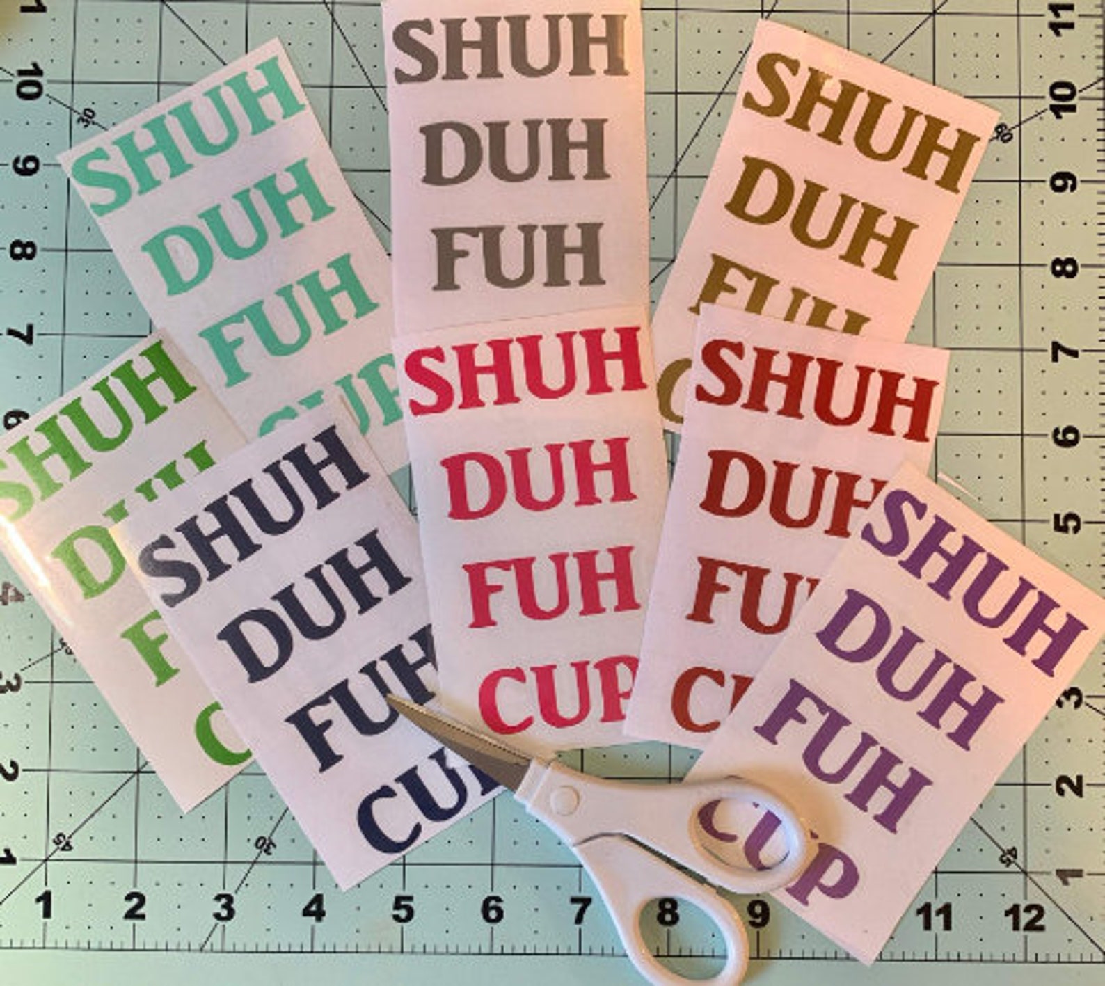 Vinyl Decal: Duh Fuh Cup Funny Decals / Tumbler / Coffee Mug / DIY ...