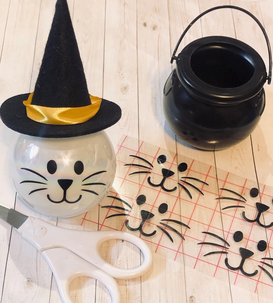 Vinyl Decal: Sheet of 4 Cat Vinyl Decals / D.I.Y Projects/ornaments ...