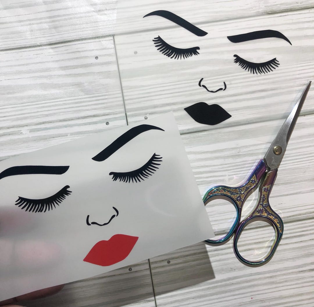 Vinyl Decal: Flower Pot Face (design CP01) / Fishbowl DIY / Clay ...