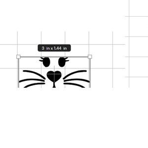 Vinyl Decal: Set of 6 Cute Bunny Face Vinyl Decals / Easter Craft ...