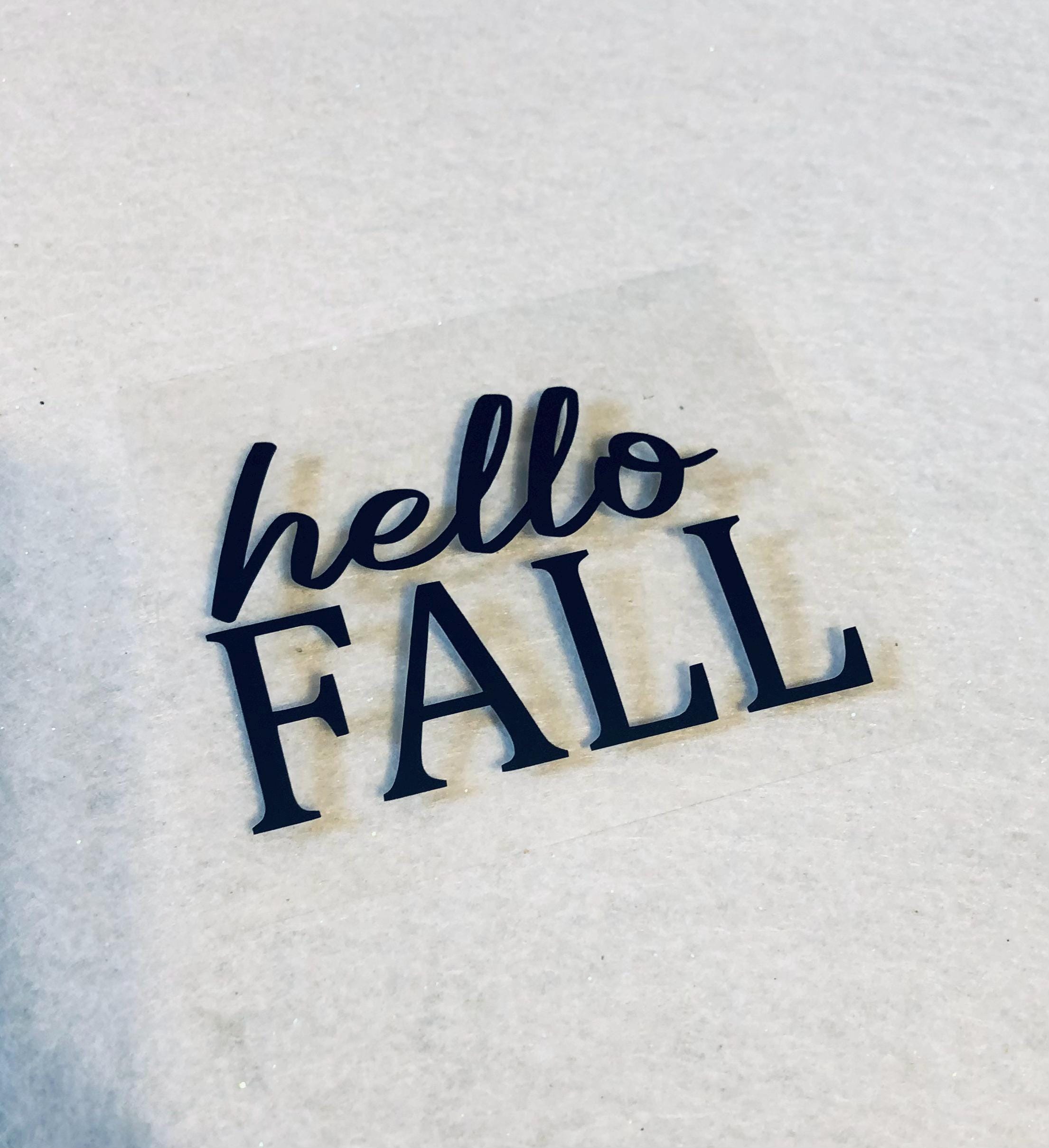 Vinyl Decal: Hello Fall Vinyl Decal / DIY Decal (1 Decal) - Etsy