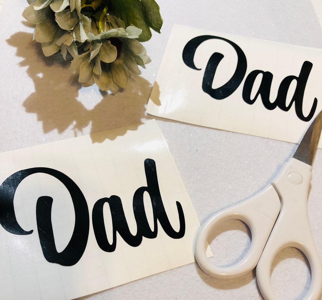 SALE / Vinyl Decal: Set of 4 Dad D.I.Y Vinyl Decals 2.50 Wide /gift DIY ...