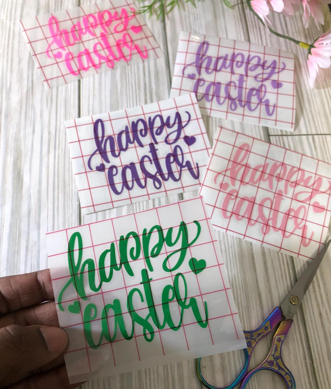 Vinyl Decal: Happy Easter Vinyl Decals / D.I.Y Project (1 Decal ...