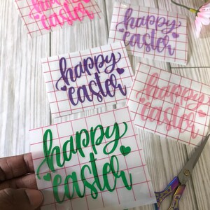 Vinyl Decal: Happy Easter Vinyl Decals / D.I.Y Project (1 Decal ...